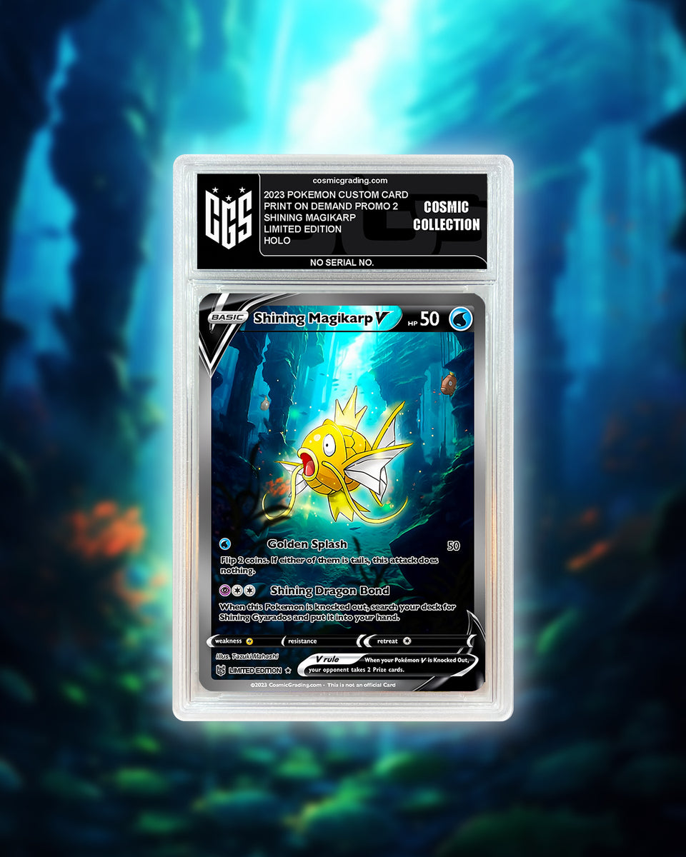 Shining Magikarp V - Limited Edition Custom Card – cosmicgrading